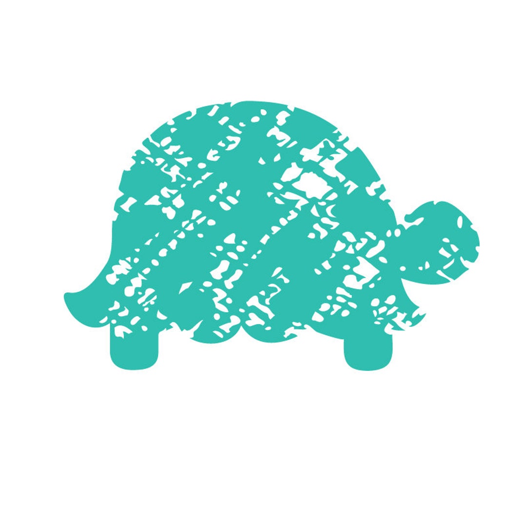 Grunge Turtle SVG: Cricut & Silhouette Cut File (digital Download) - Etsy