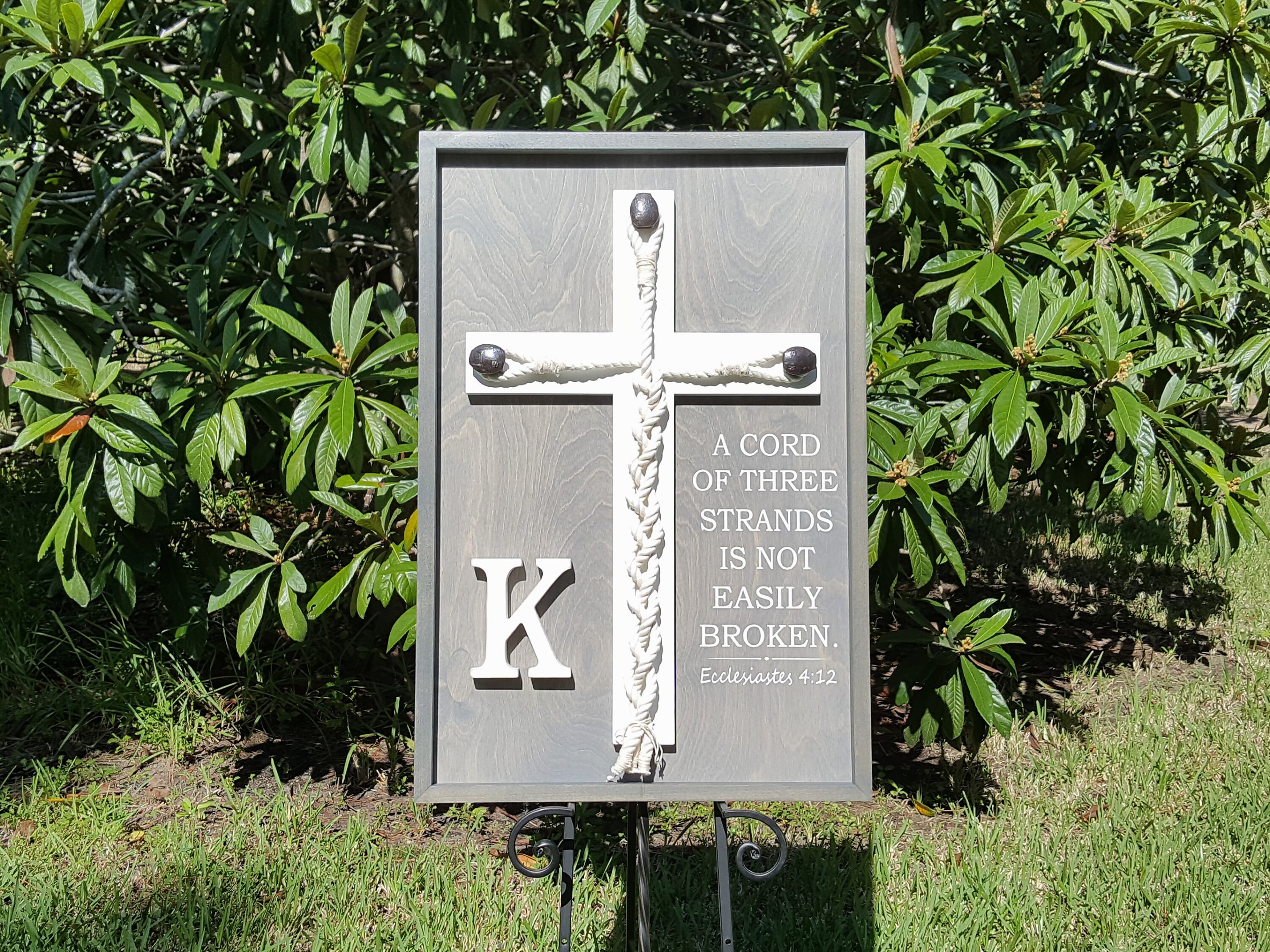 A Cord of Three Strands Wedding Sign Unity Cross for Wedding | Etsy