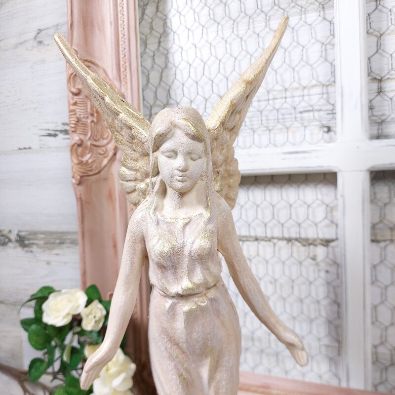 Painted Angel Statues - Etsy