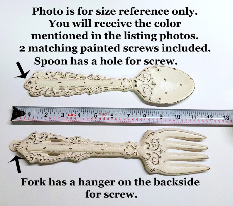 Sage Green Fork and Spoon Wall Decor Rustic Farmhouse Kitchen Wall ...