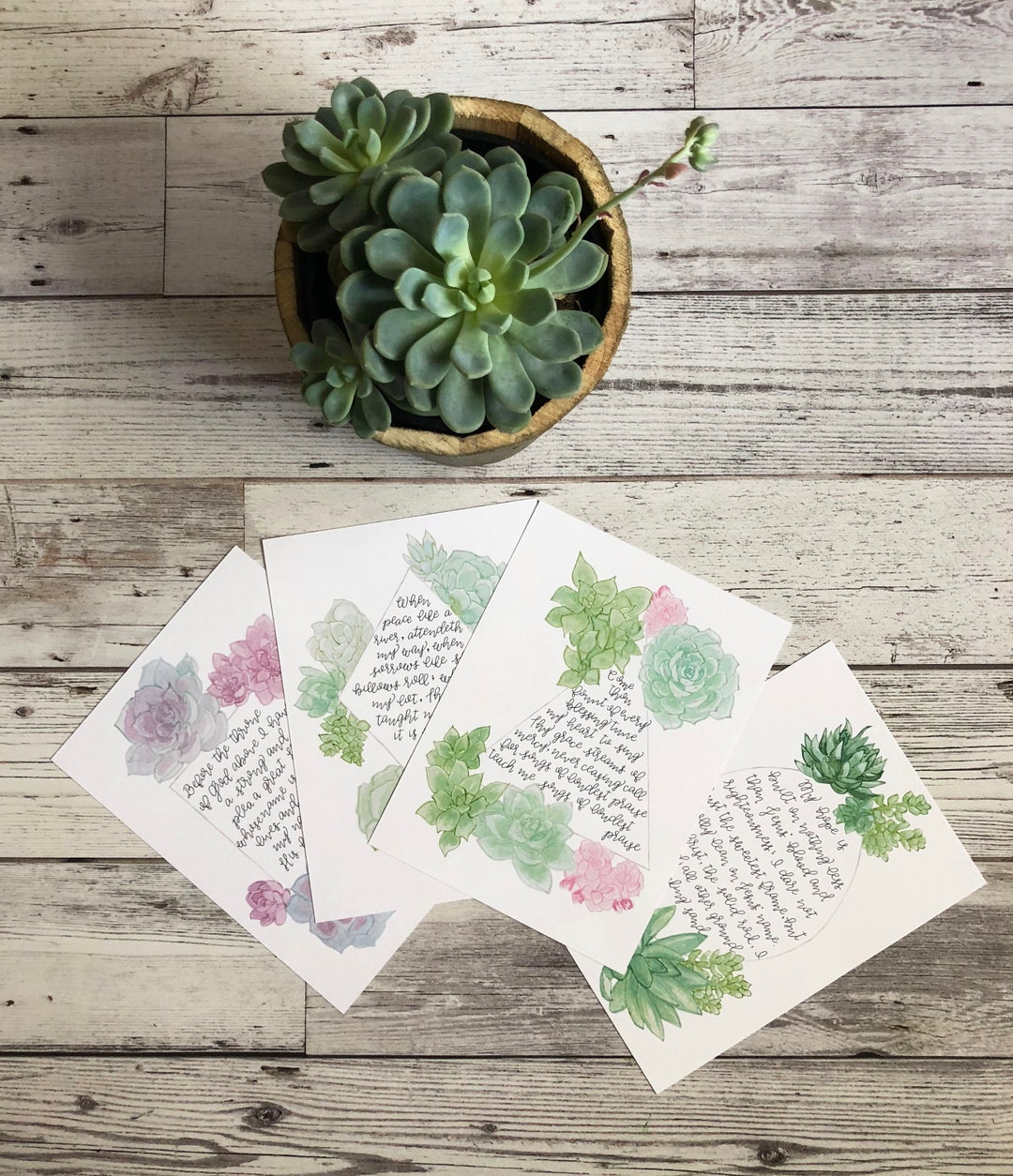 Hymns Art Prints - Christian Wall Art - Hymns Cards - Set of 4 Hymns ...