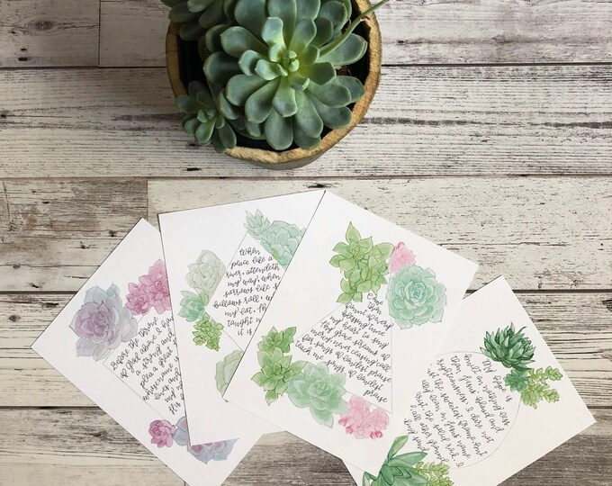 Hymns Art Prints - Christian Wall Art - Hymns Cards - Set of 4 Hymns ...