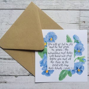 Watercolor Scripture Cards - Joy Scripture Card Set - Folded Scripture ...
