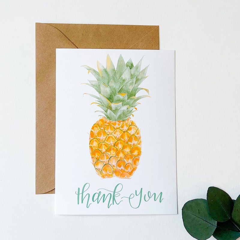 Pineapple Thank You - Etsy