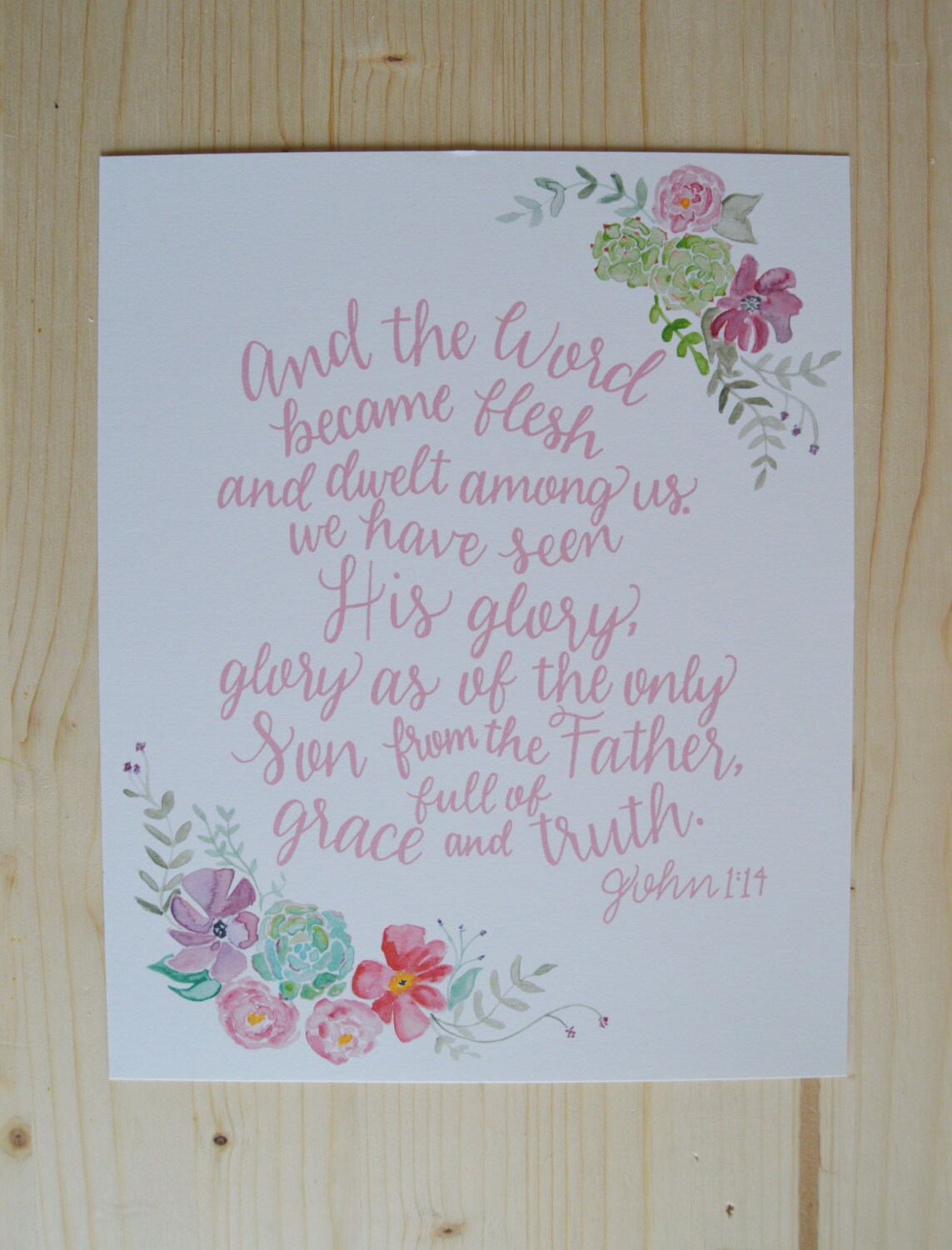 Scripture Wall Art Bible Verse Art Scripture Art Print | Etsy