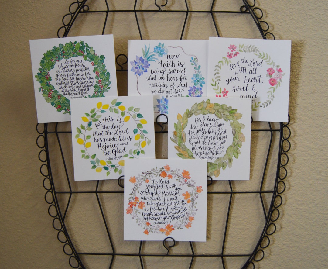 Bible Cards - Bible Verse Cards - Scripture Cards - Scripture Card Set ...
