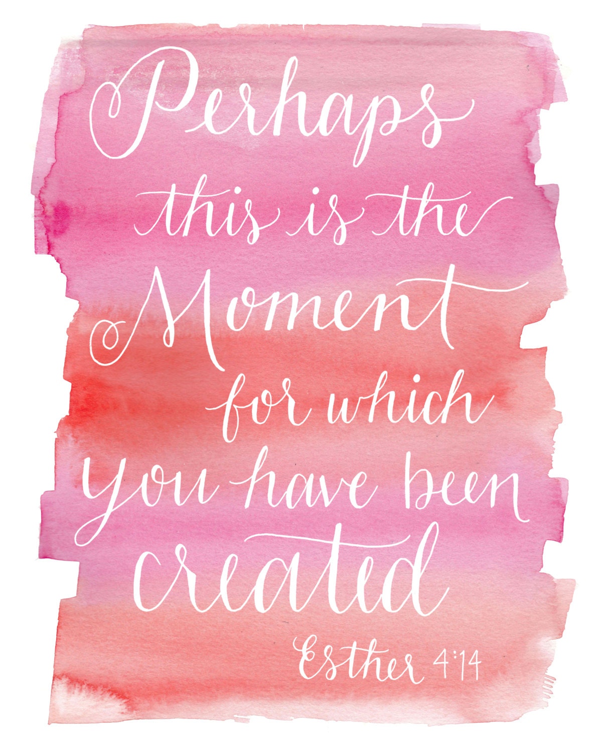 Esther 4:14 Art Scripture Art Print Wall Art Esther Art - Etsy