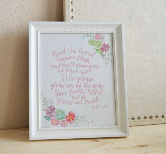 Scripture Wall Art Bible Verse Art Scripture Art Print | Etsy