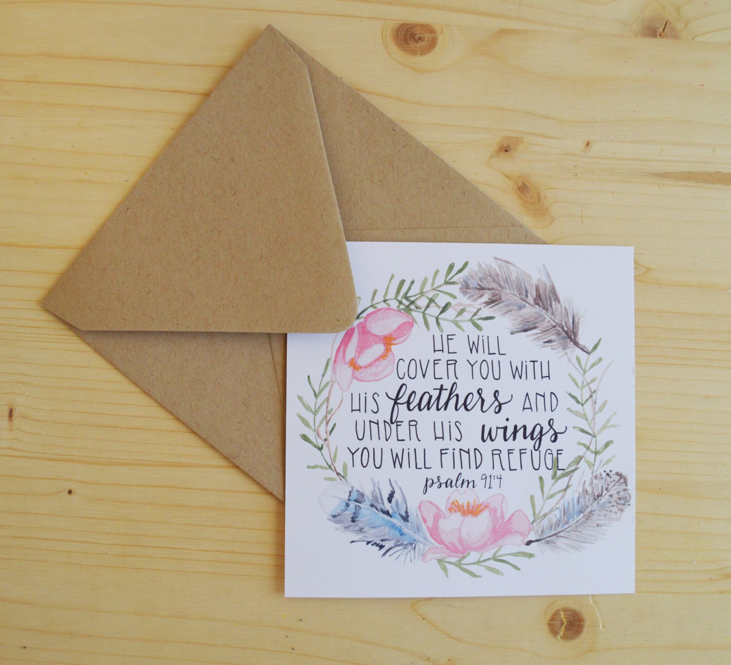 Boho Scripture Greeting Cards Boho Bible Verse Folded Card Set Bohemian ...