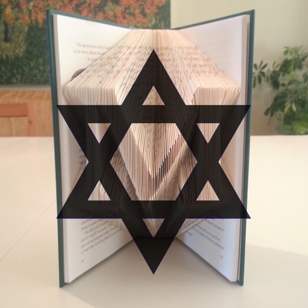 Star of David Folded Book Pattern - Etsy