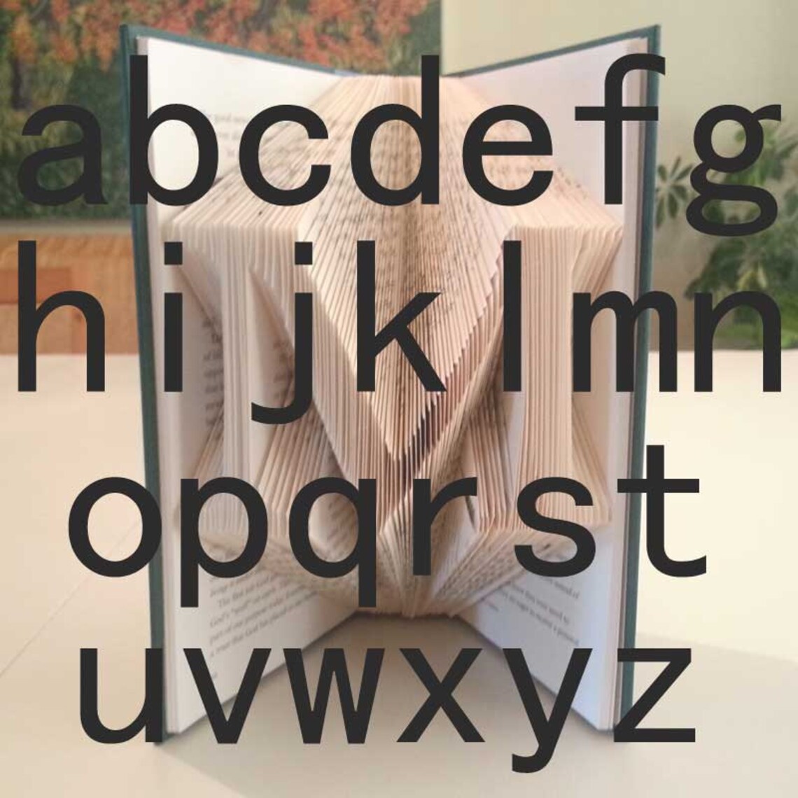 Folded Book Patterns: Lower Case Alphabet by Diymarta - Etsy