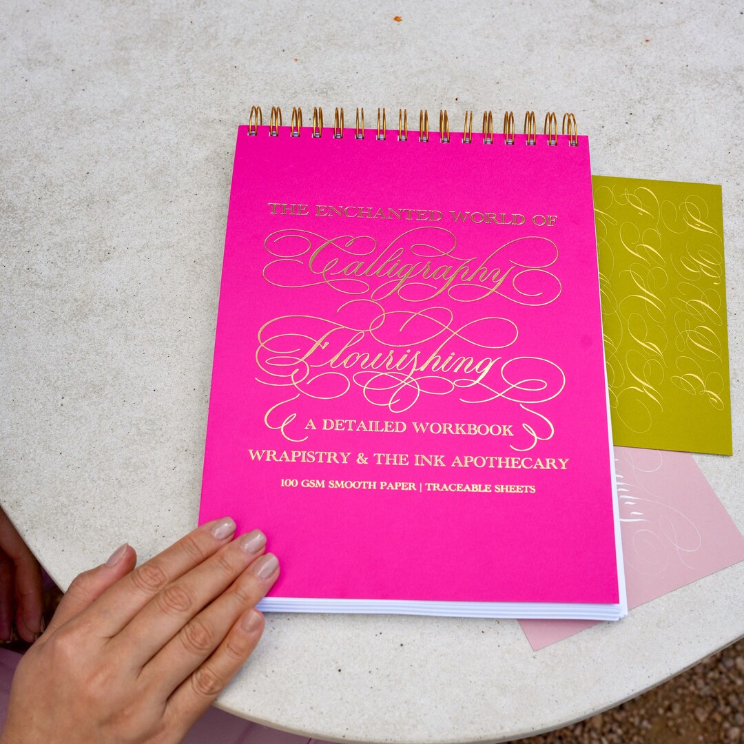 The Enchanted World of Calligraphy Flourishing Workbook - Etsy