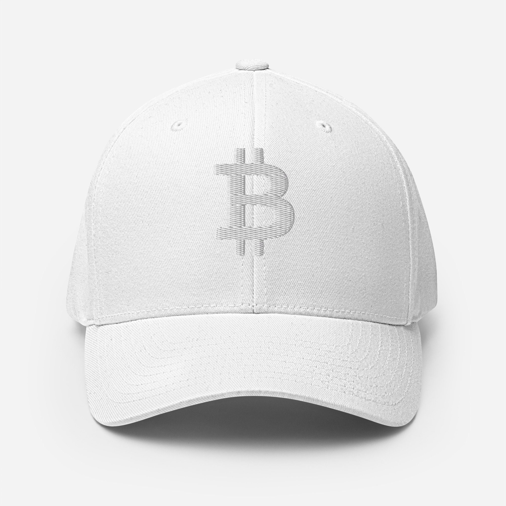 Bitcoin Logo Monochrome Minimalist Modern Style Flex Fit Cryptocurrency ...