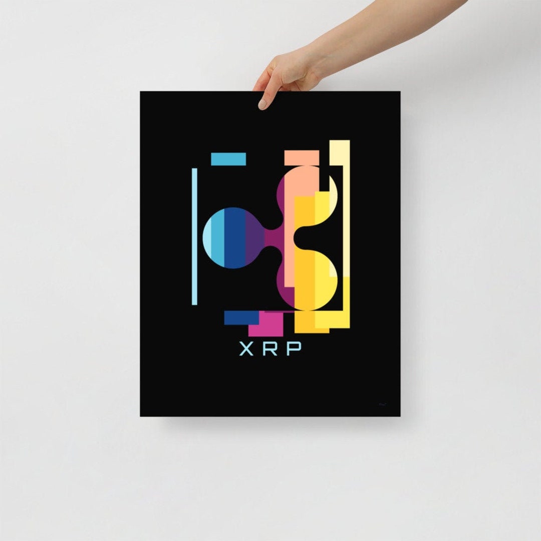 XRP Light Bars Ripple Color Pop Poster Cryptocurrency Art Print - Etsy
