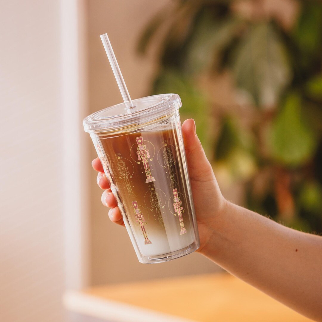 Nutcracker Clear Plastic Tumbler, Christmas Nutcracker, Aesthetic ...
