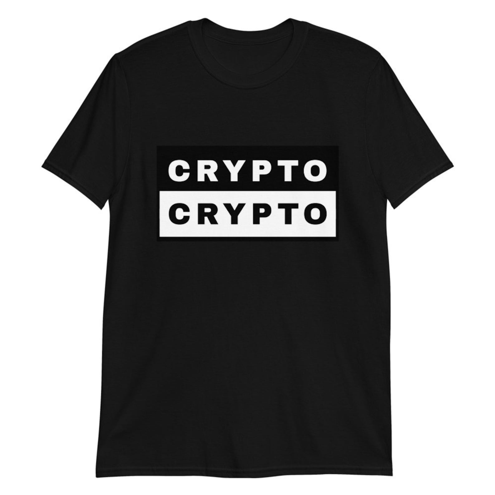 CRYPTO Monochrome Short-sleeve Unisex Cryptocurrency T-shirt - Etsy UK