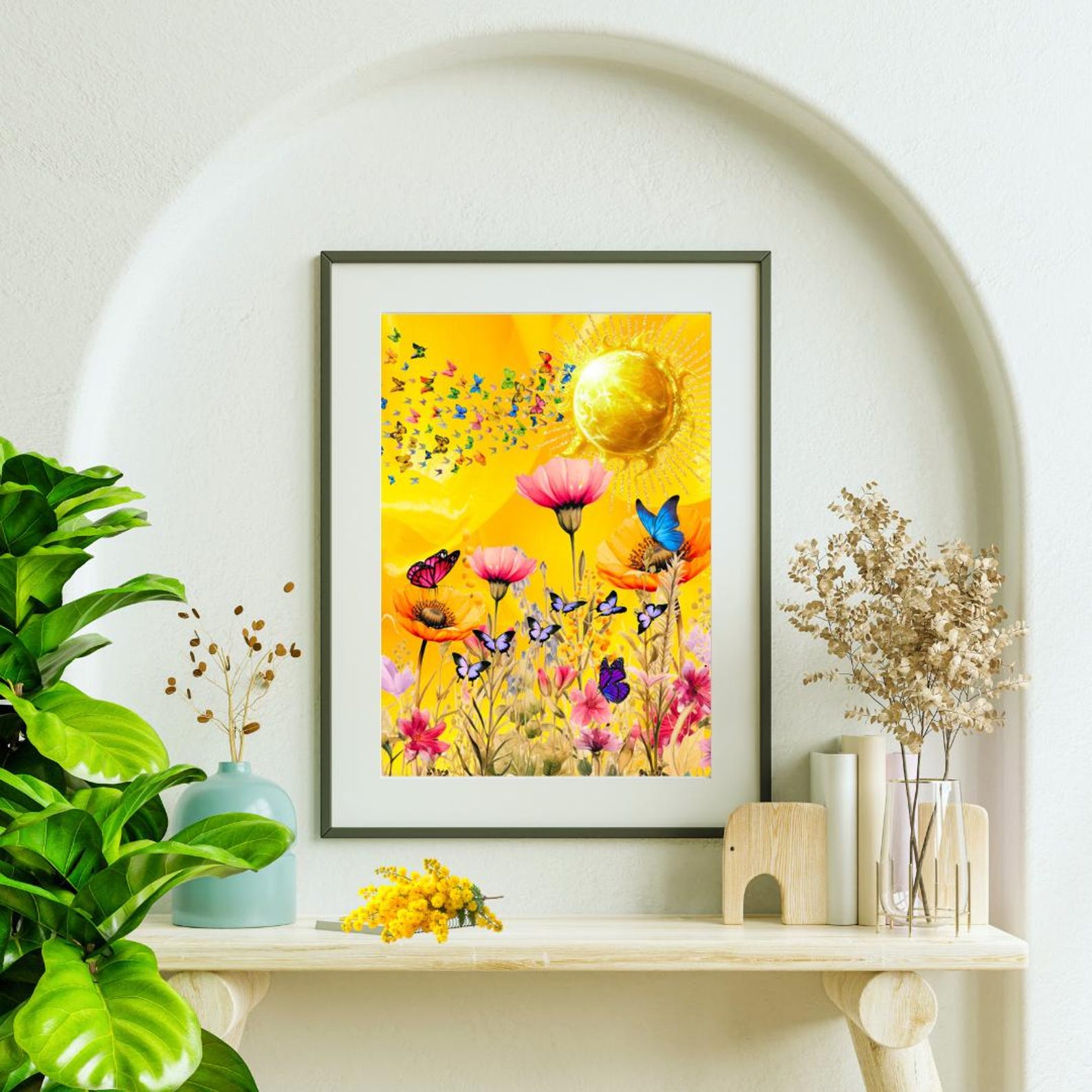 Freedom Digital Collage Art Print – Colorful Spiritual Wall Art ...