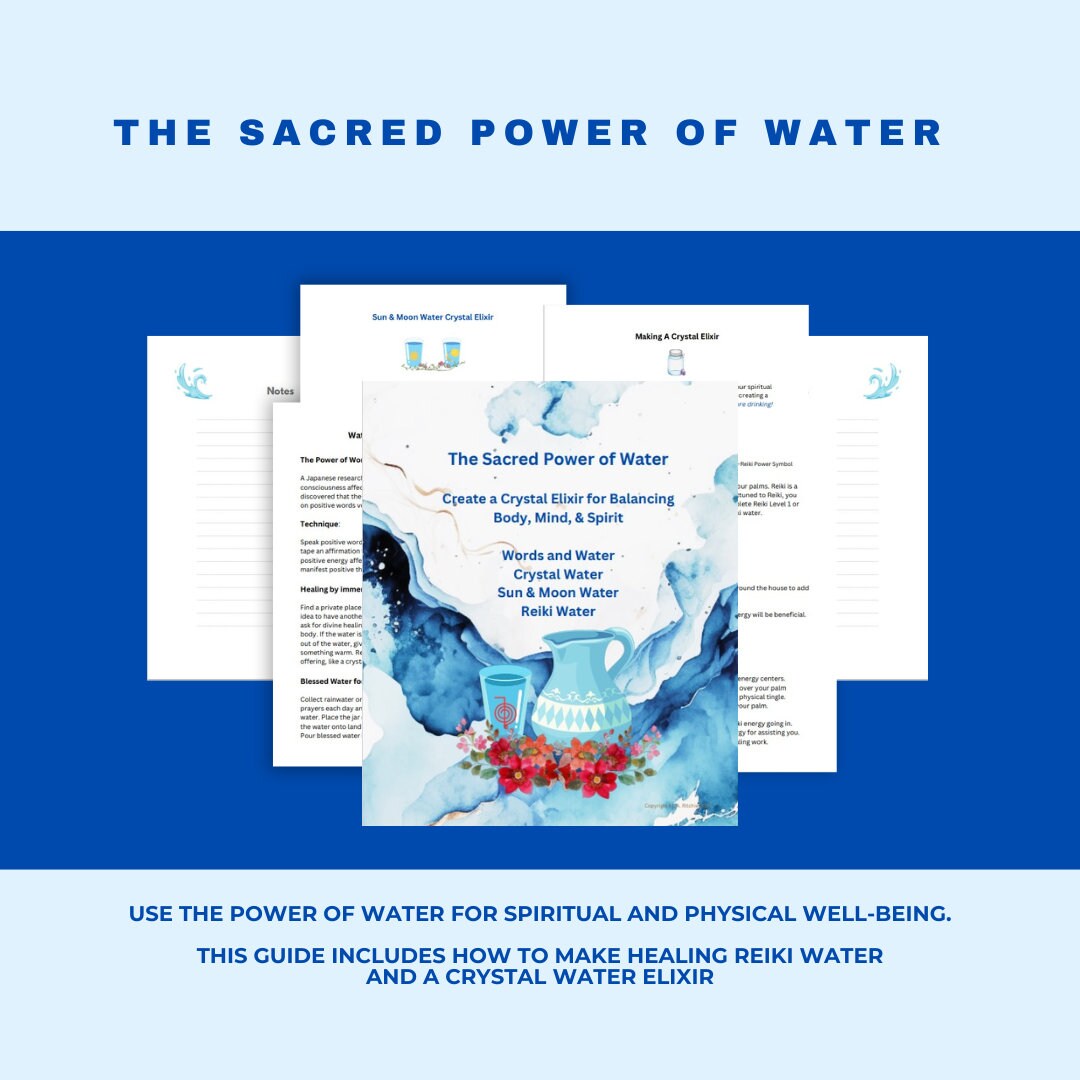 Sacred Power of Water Reiki Crystal Sun Water Moon Water Energy Healing ...