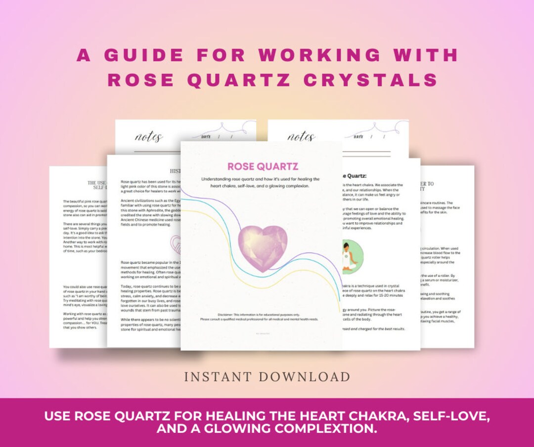 Rose Quartz Crystal Guide, Crystal Healing, Work With Rose Quartz for ...