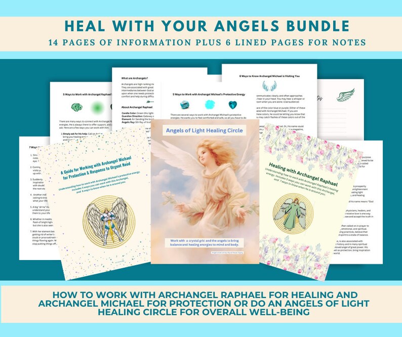 Angel Bundle Archangel Raphael, Angels of Light Healing Circle ...