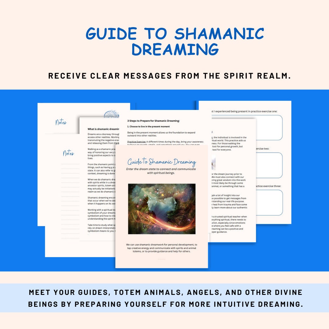 Guide to Shamanic Dreaming Shamanism Dream Work Dream Analysis Intuitive Dreams - Etsy