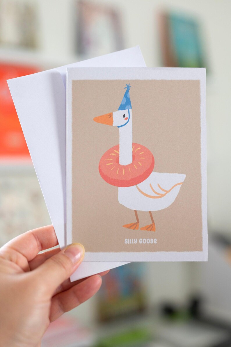 Silly Goose Birthday Card - Etsy