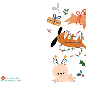 Cats and Dogs Holiday Card (set of 4) for Pet Lovers - Etsy