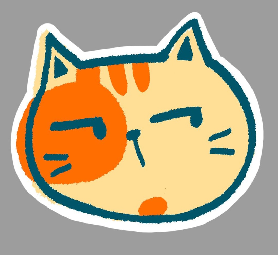 Side Eye Cat - Vinyl Sticker - Etsy