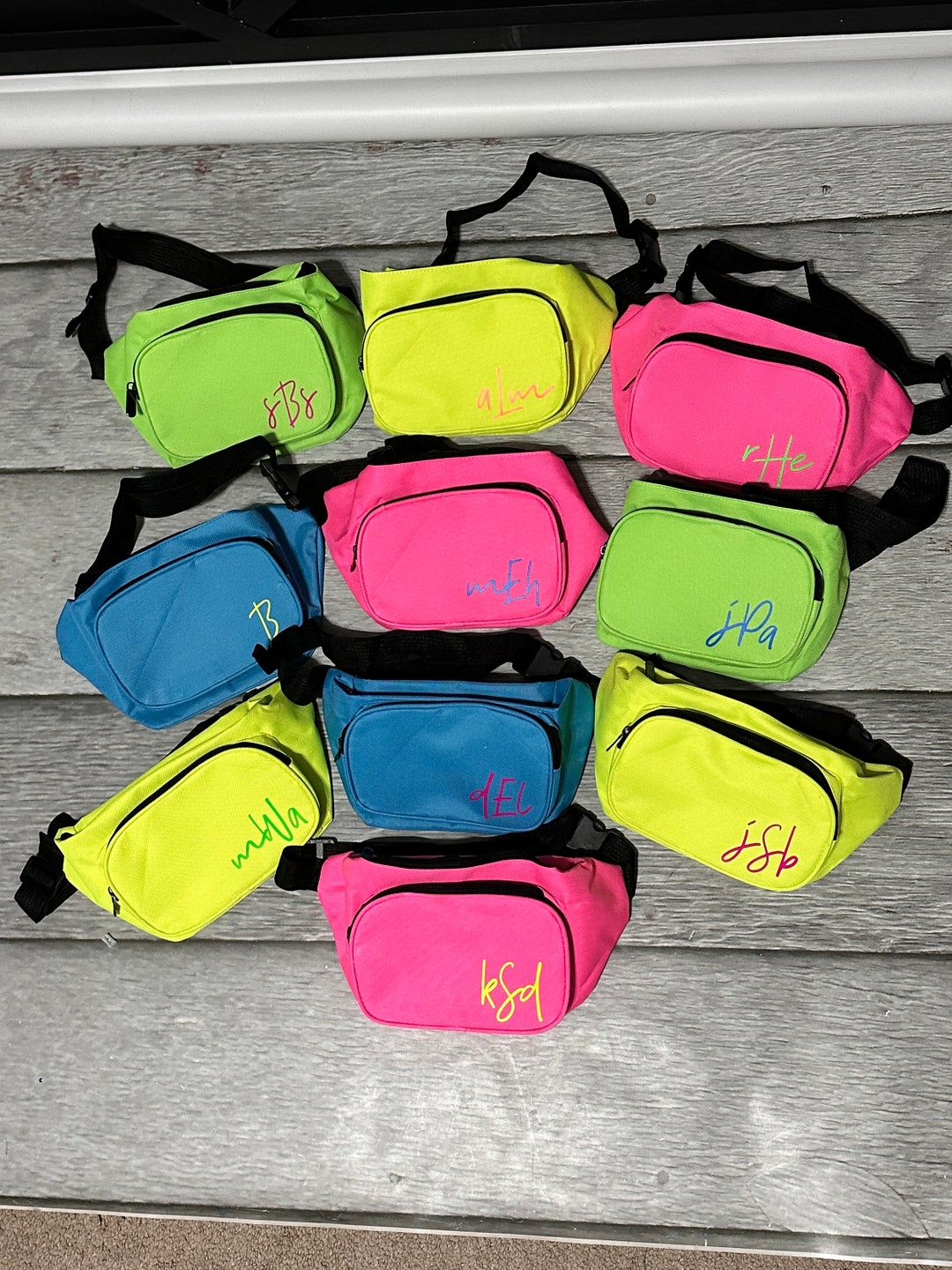 Monogram Neon Fanny Pack, Girls Weekend Fanny Pack, Customized ...