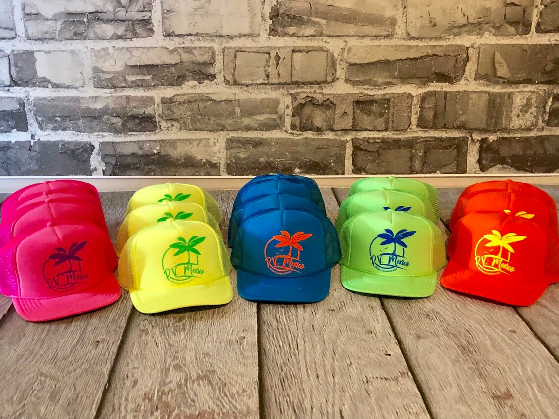 Neon Bachelorette Party Hats Beach Bachelorette Trucker Hat - Etsy