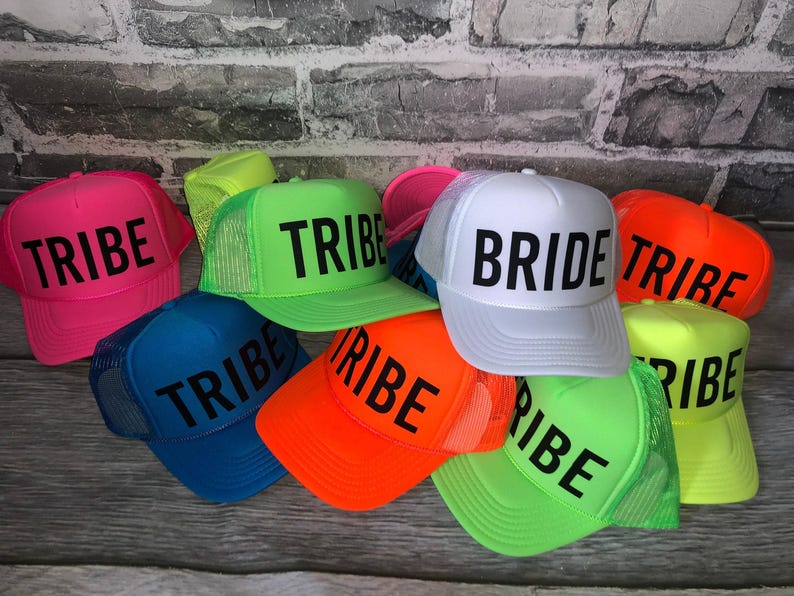 Neon Bachelorette Party Hats, Party Bride Hat, Beach Bachelorette ...