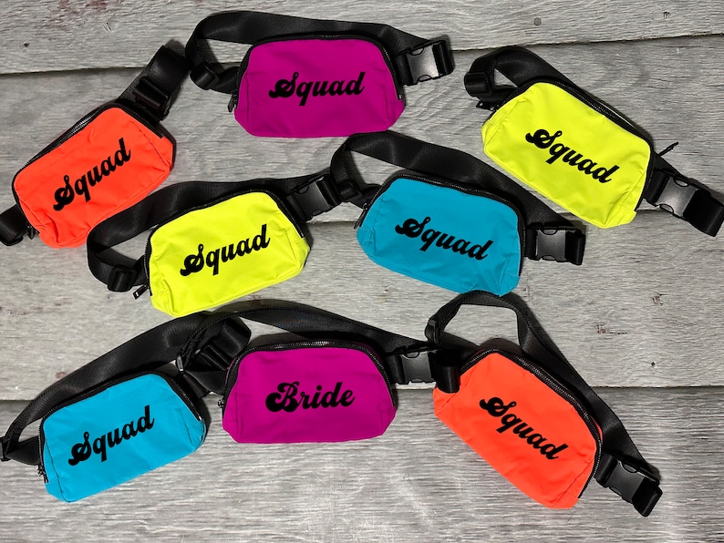 Bachelorette Party Neon Fanny Pack, Girls Weekend Crossbody Bag ...