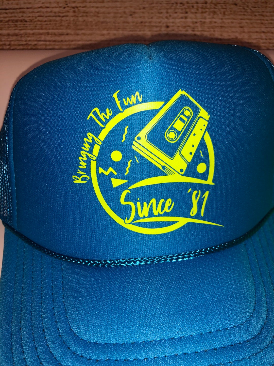 Neon Bachelorette Party Hats, 80’s Vintage Retro Trucker Hat, Birthday ...