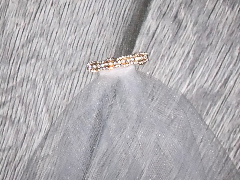Personalized Veil on a Rhinestone Bling Clip, Bride Veil, Custom Veil ...