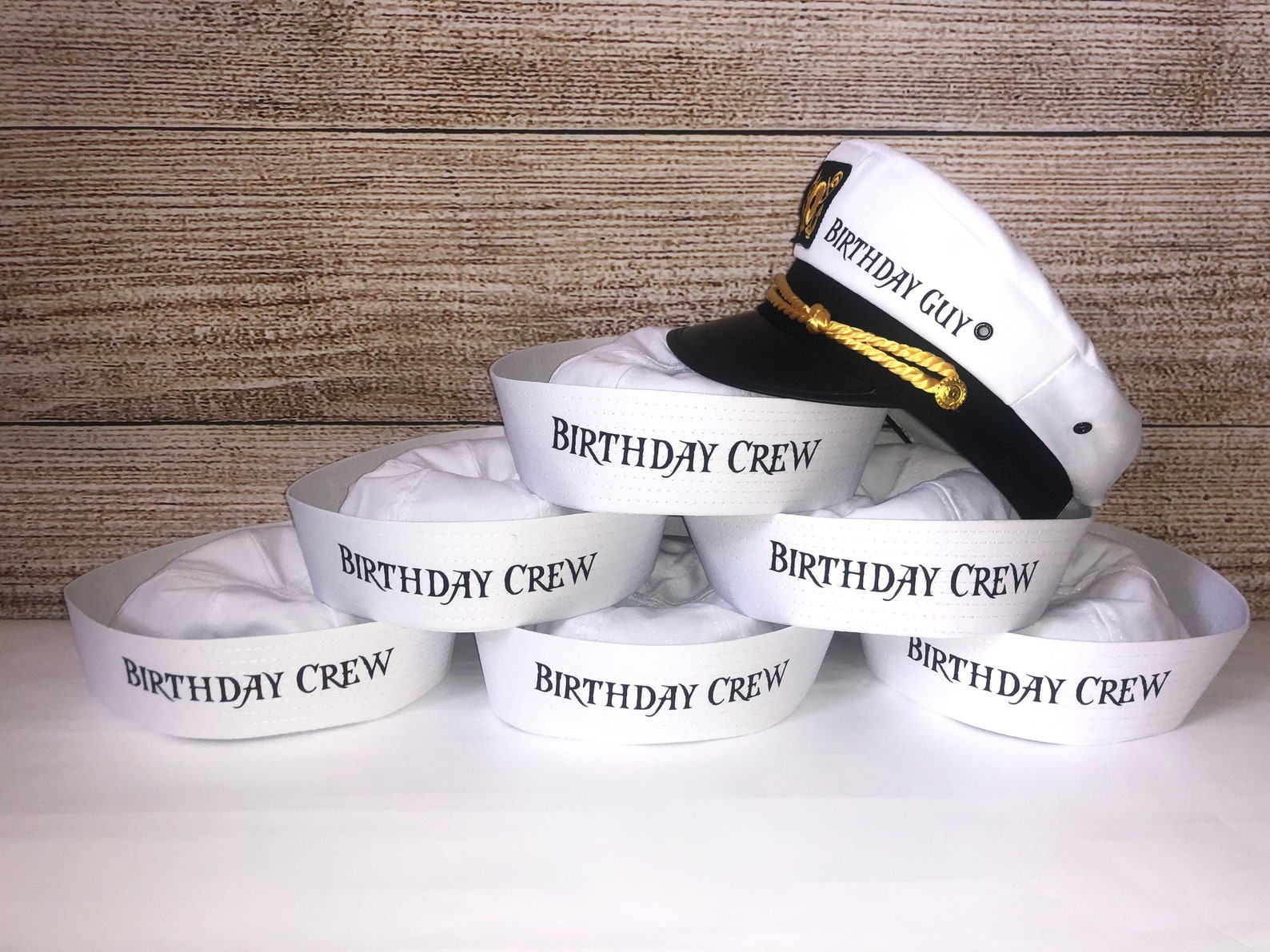 Nautical Captains Hat, Birthday Girl Captain Hat, Birthday Crew Sailor ...
