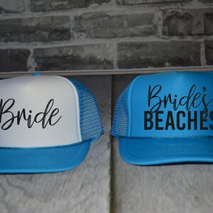 Neon Bachelorette Party Hats, Boom Boom Hat, Resting Beach Face Hat ...