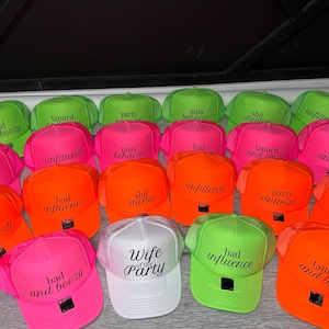 Funny Bachelorette Trucker Hats, Matching Trucker Hats, Snap Back Hat ...