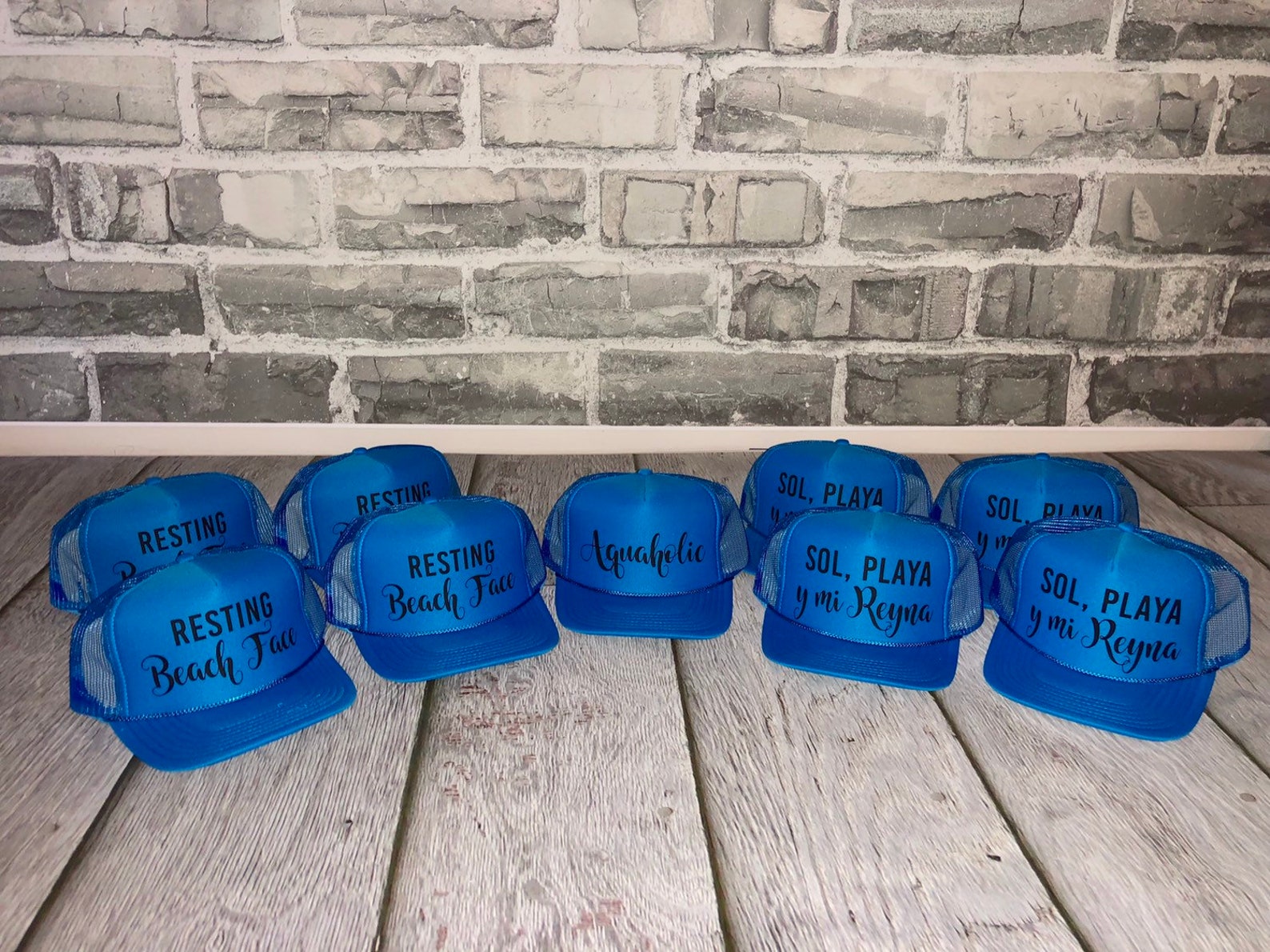 Neon Bachelorette Party Hats Boom Boom Hat Resting Beach | Etsy