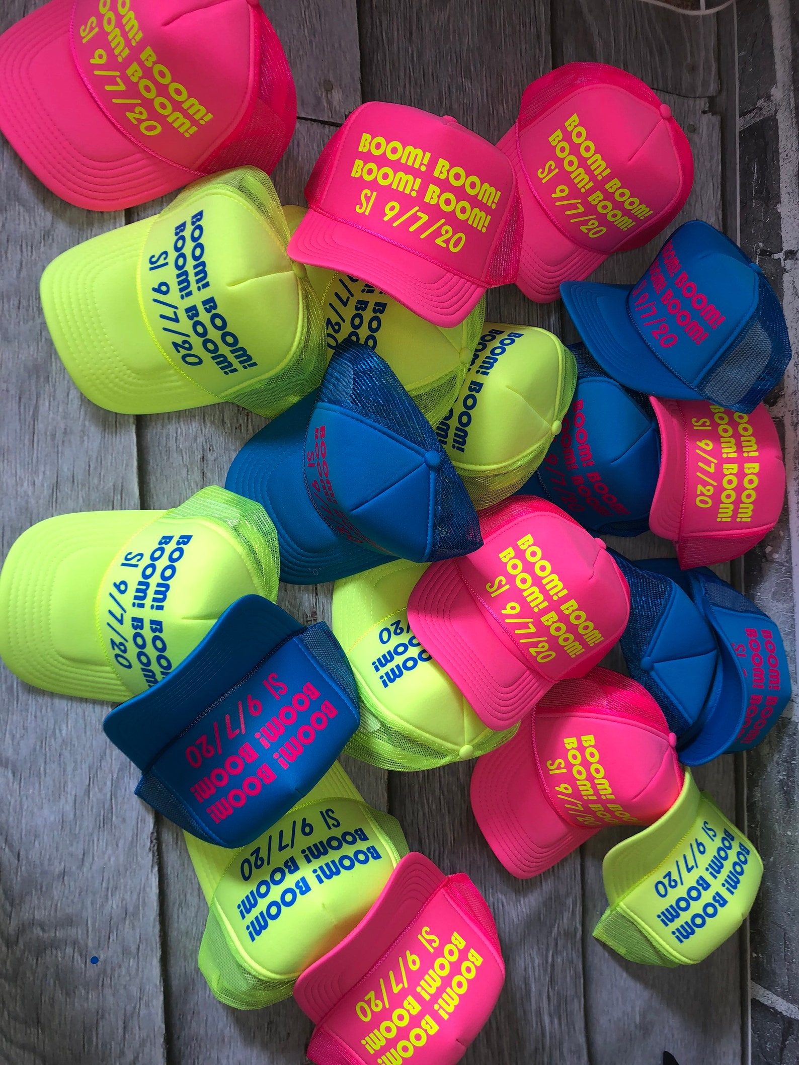Neon Bachelorette Party Hats, Party Bride Hat, Beach Bachelorette ...