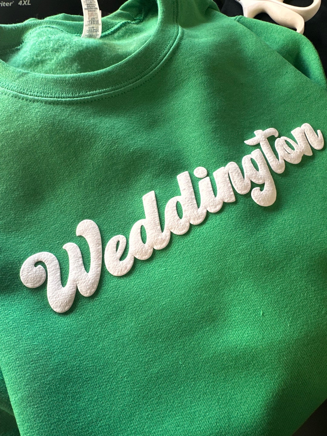 Puff Print Sweatshirt, Custom Any Wording Puff Sweatshirt, School ...