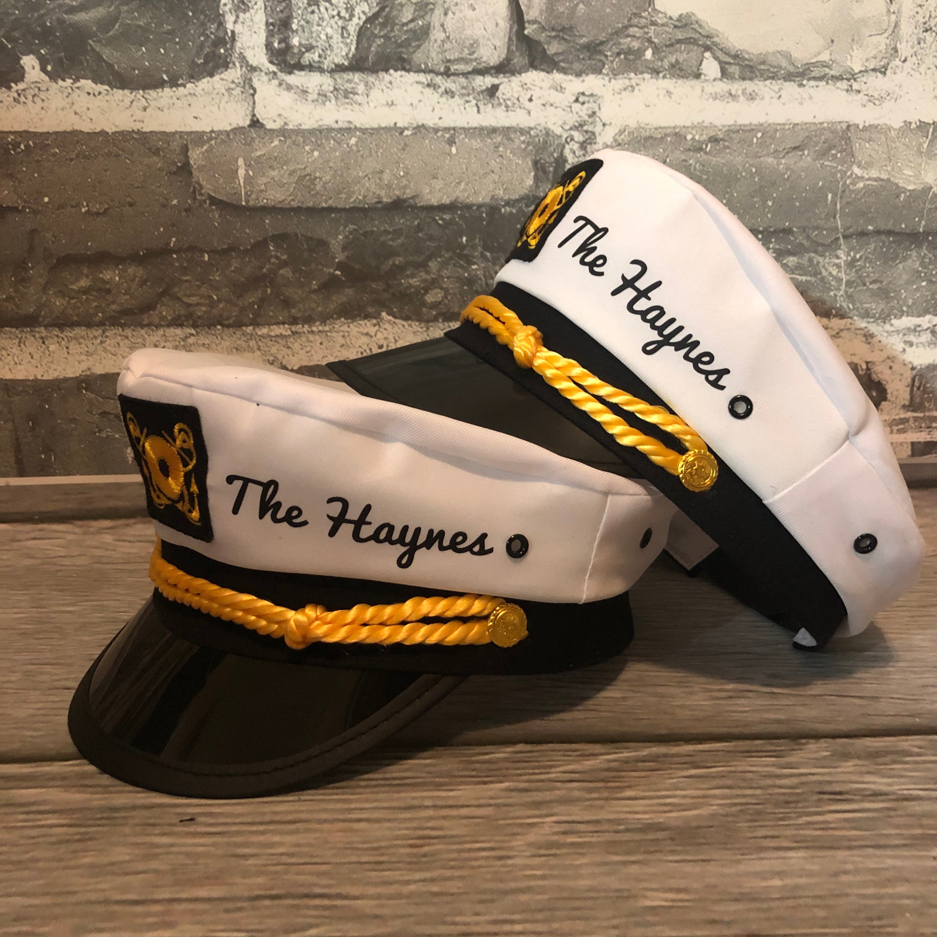 Nautical Captain's Hat, Gift for New Boat Owner, Captain Hat, Bride's ...