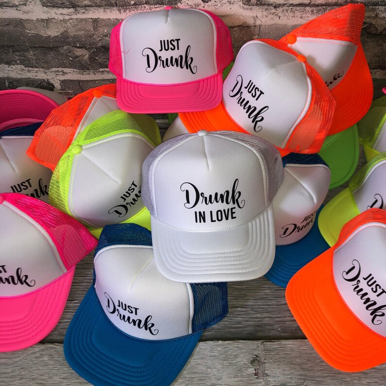 Neon Bachelorette Party Hats, Party Bride Hat, Beach Bachelorette ...