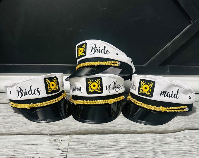Nautical Trucker Hats Boat Hats Nautical Party Hats Captain Hats - Etsy