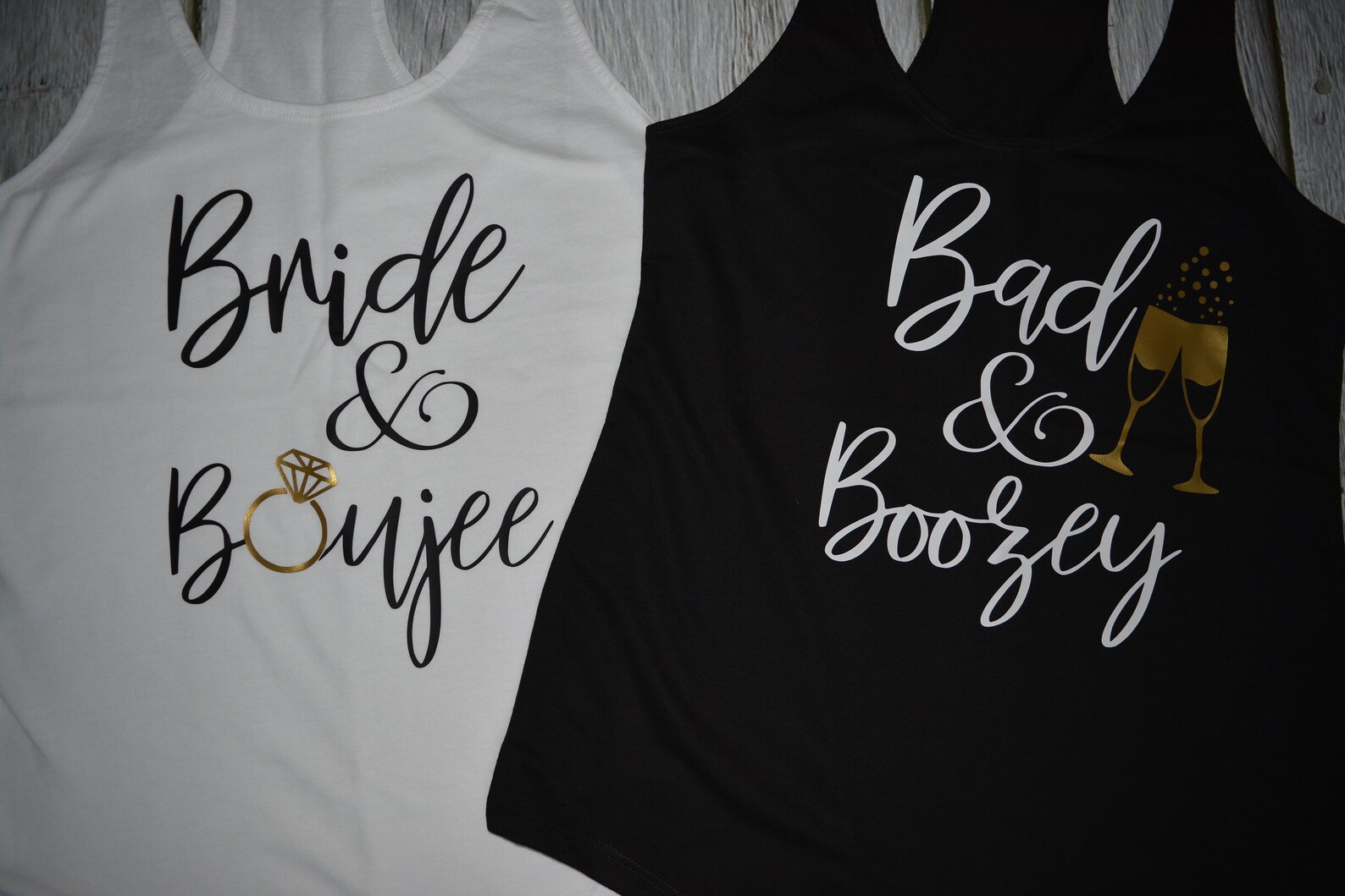 Bride & Boujee Bachelorette Party Tank Tops, Bad and Boozey Tanks ...
