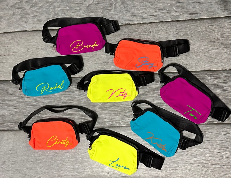 Bachelorette Party Neon Fanny Pack, Girls Weekend Crossbody Bag ...