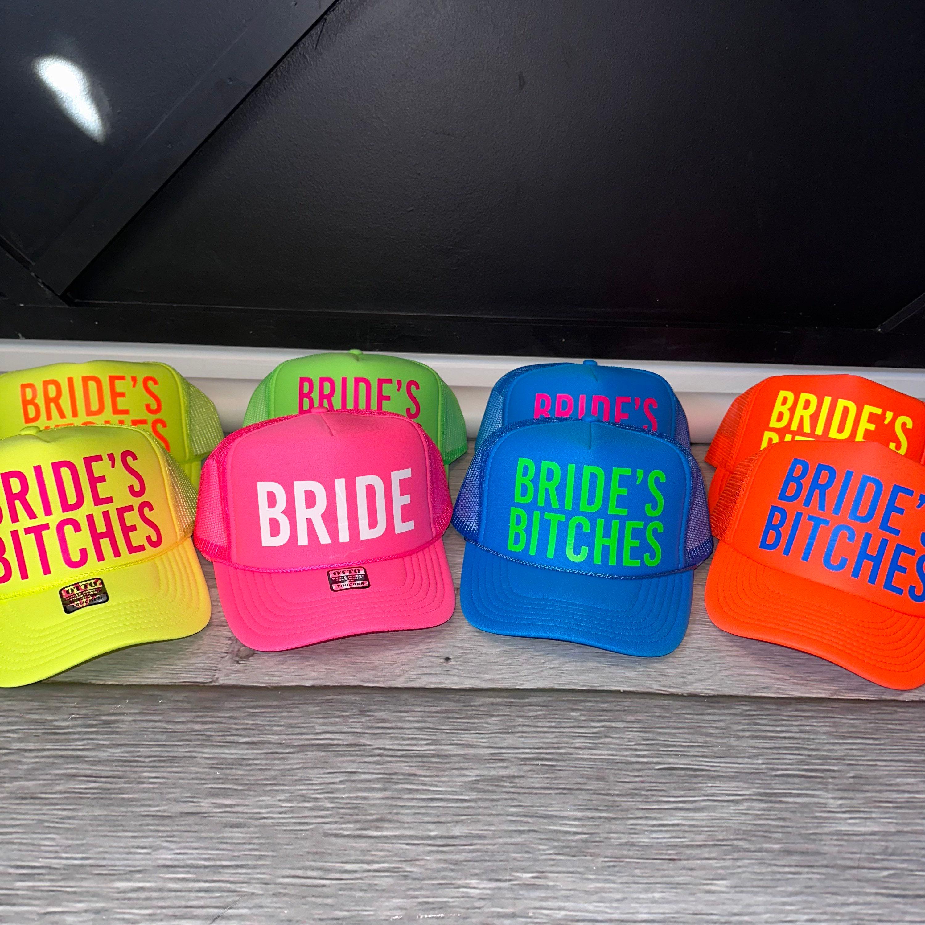 Neon Bachelorette Party Hats, Hype Gurl Hat, Beach Bachelorette Trucker ...