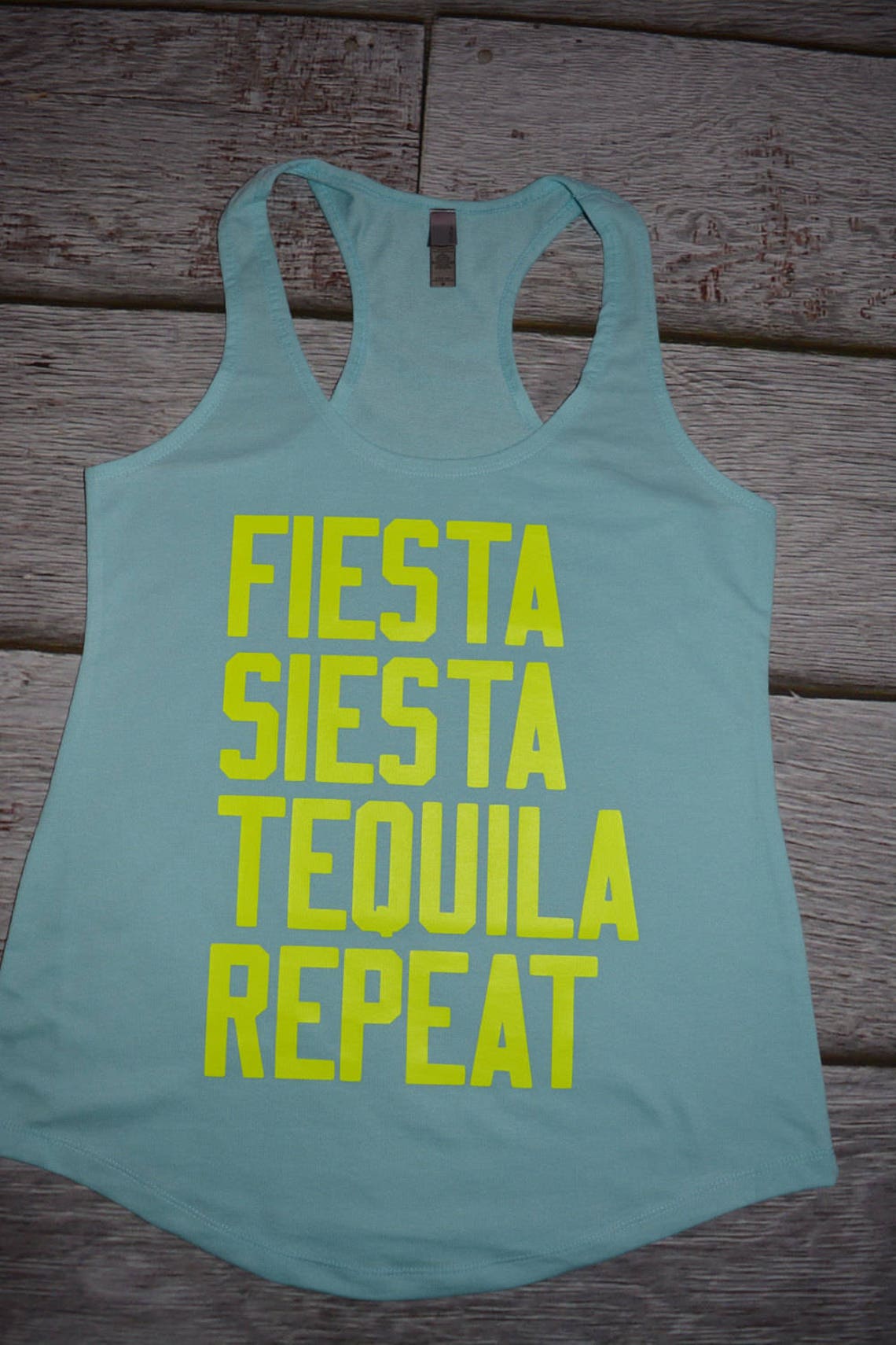 Fiesta Siesta Tequila Repeat Bachelorette Tanks Bridal Party | Etsy