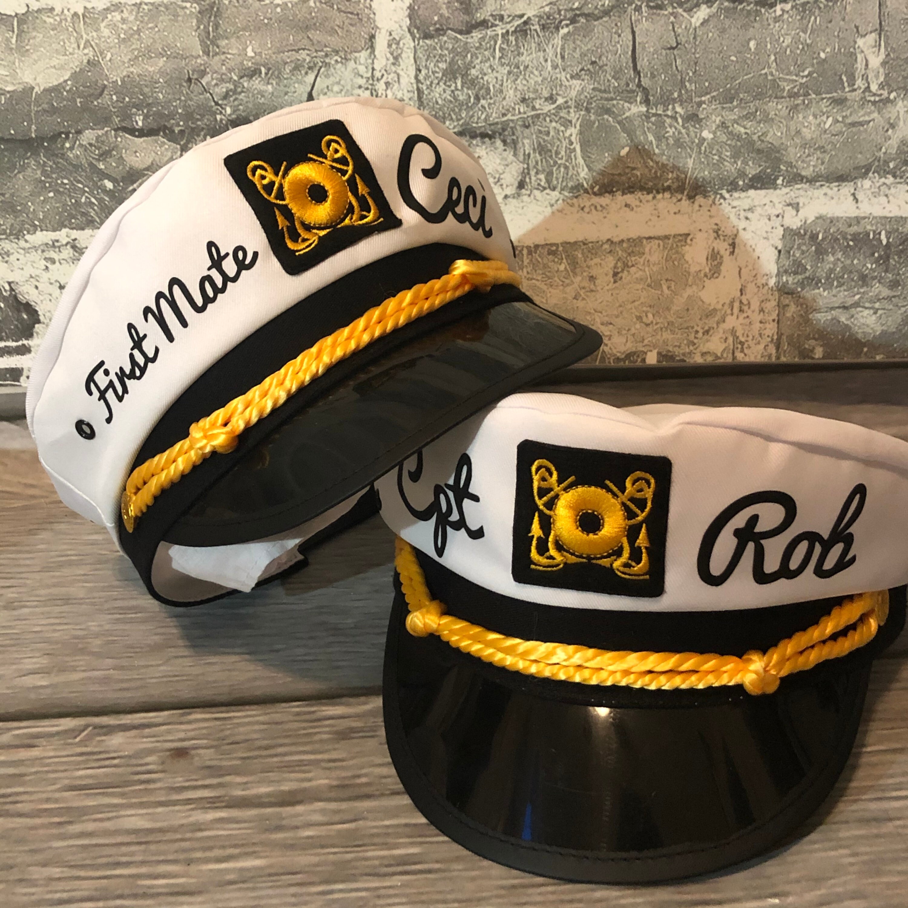 Nautical Captain's Hat, Gift for Bachelor Party, Captain Hat, Groom’s ...
