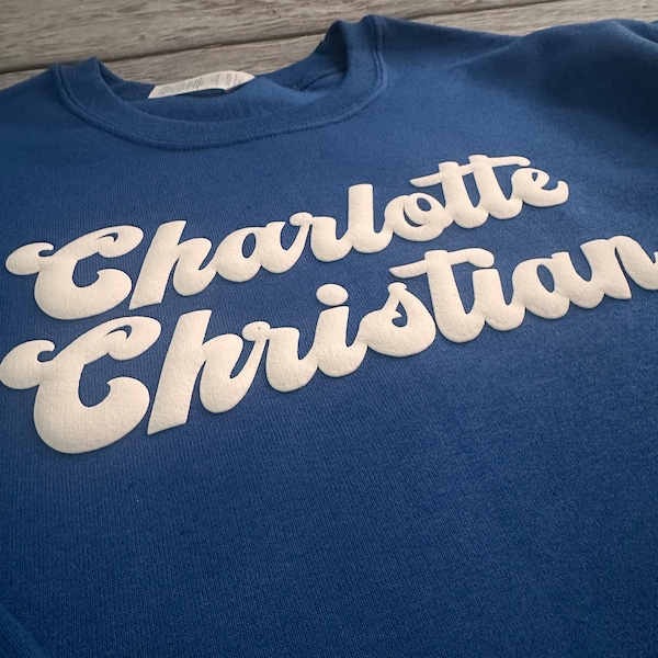 Puff Letter Sweatshirt - Etsy