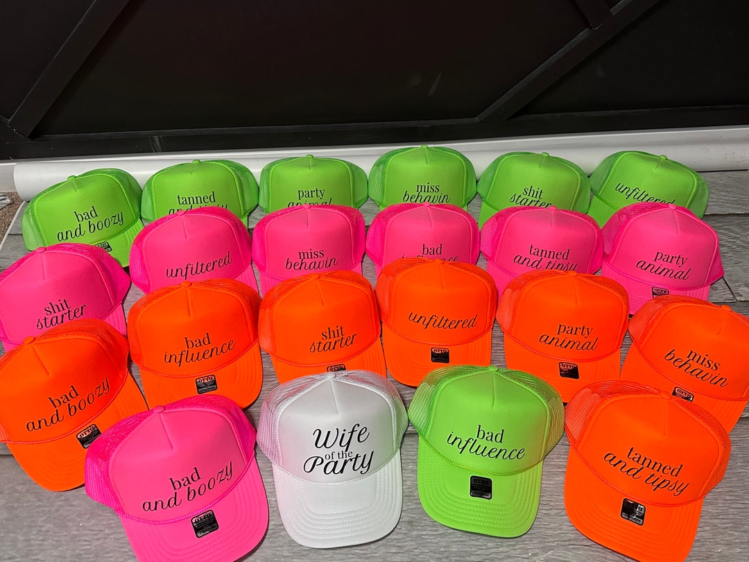 Funny Bachelorette Trucker Hats, Matching Trucker Hats, Snap Back Hat ...